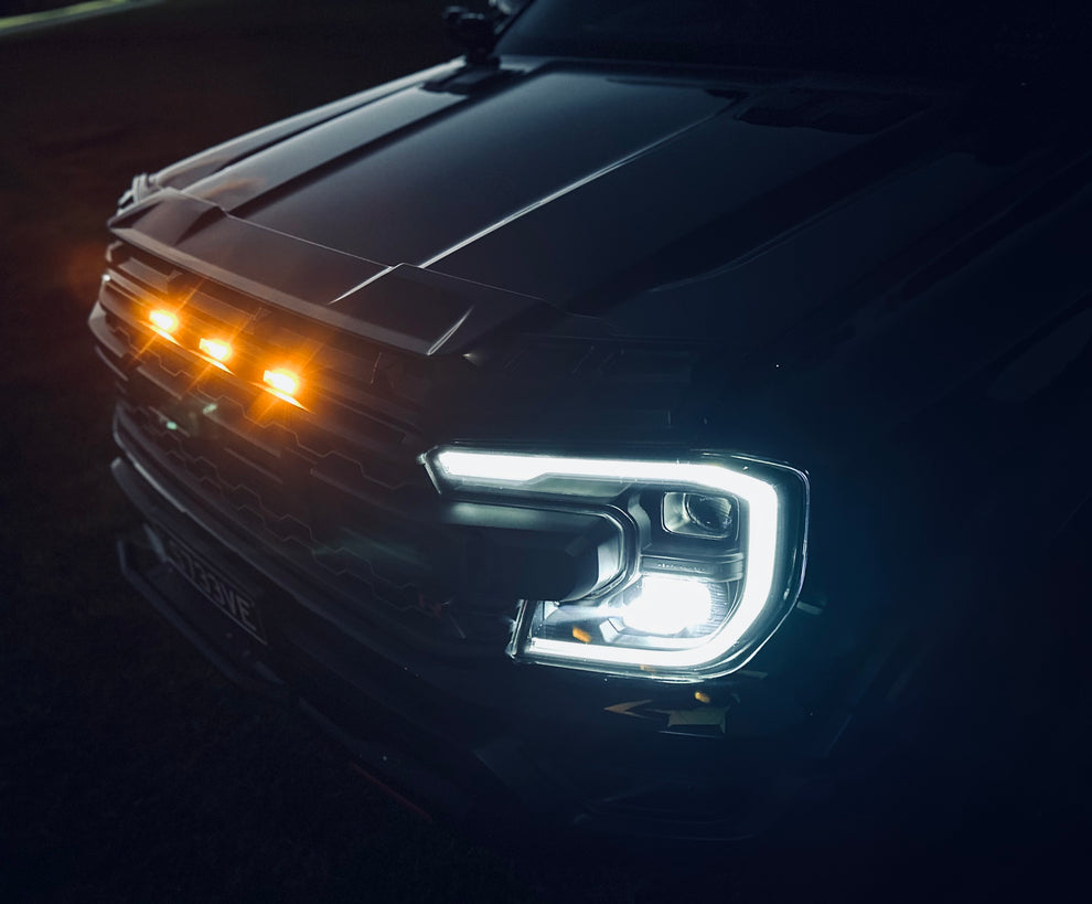 Ford Next-Gen Raptor - Blaze RP24 Smoked Amber Grille Lights ...