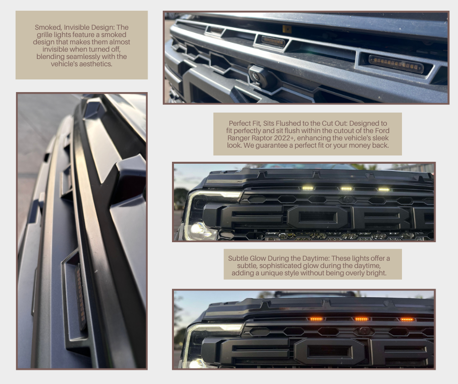 Ford Next Gen Raptor- Front Grille LED Lights – Signature Lux