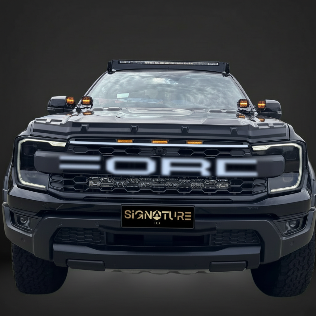 PhamtomLux Front Grille Upgrade: Ranger Raptor LED Front Grille 2022 ...